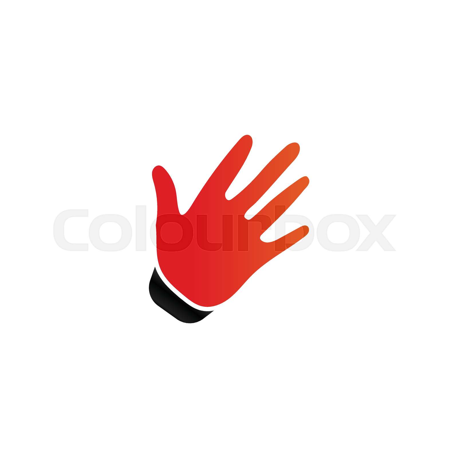 Hand palm logo icon template vector | Stock vector | Colourbox