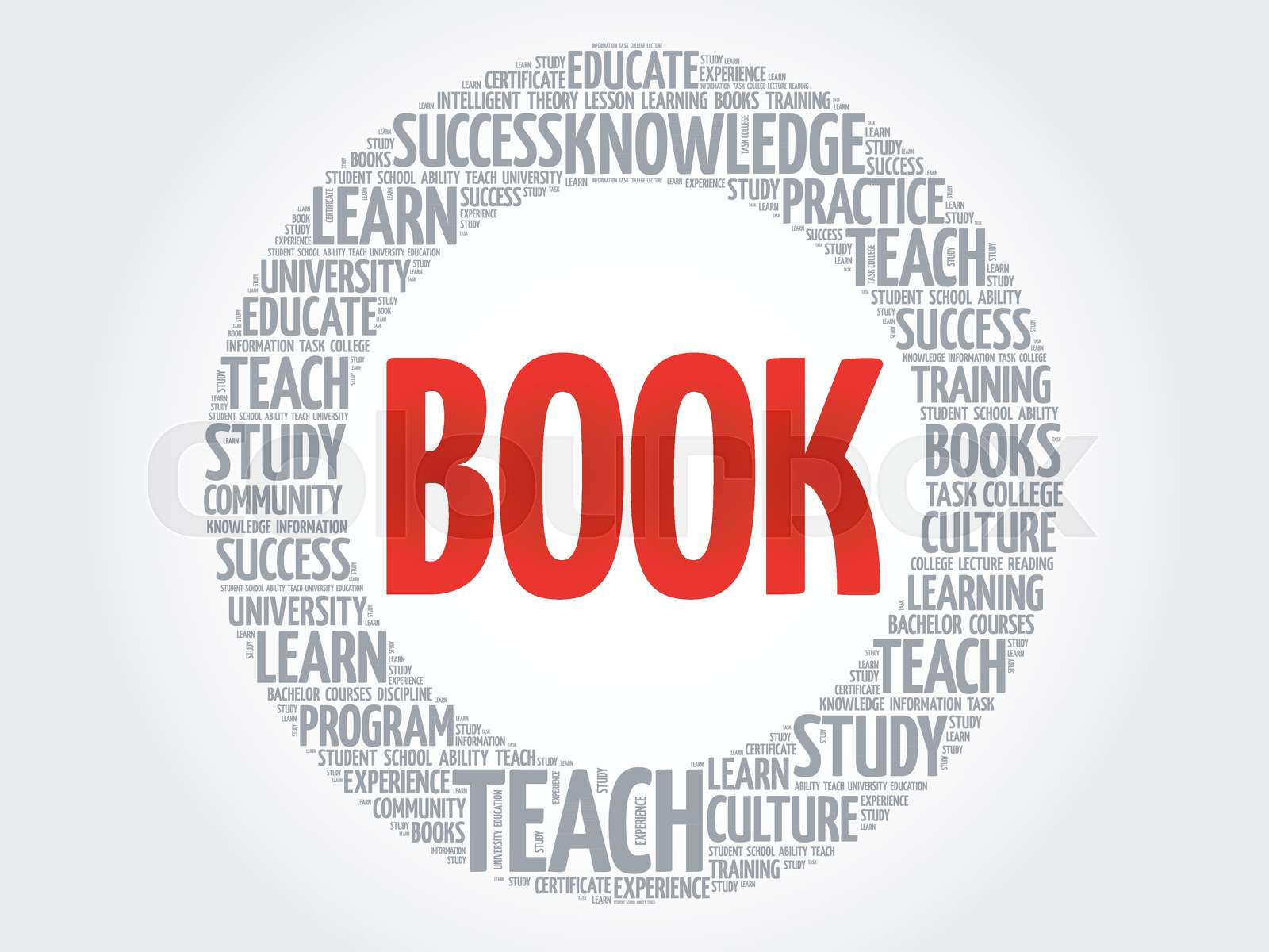 BOOK word cloud collage | Stock vector | Colourbox