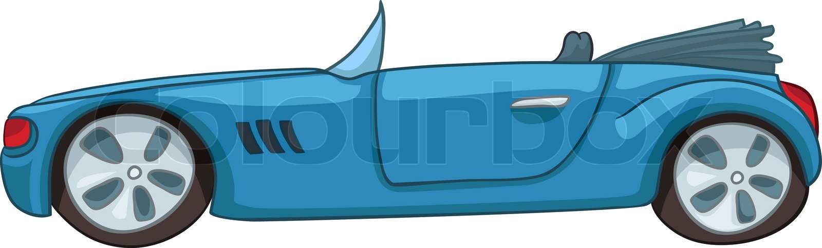 Cartoon Bil isoleret på hvid baggrund | Stock vektor | Colourbox