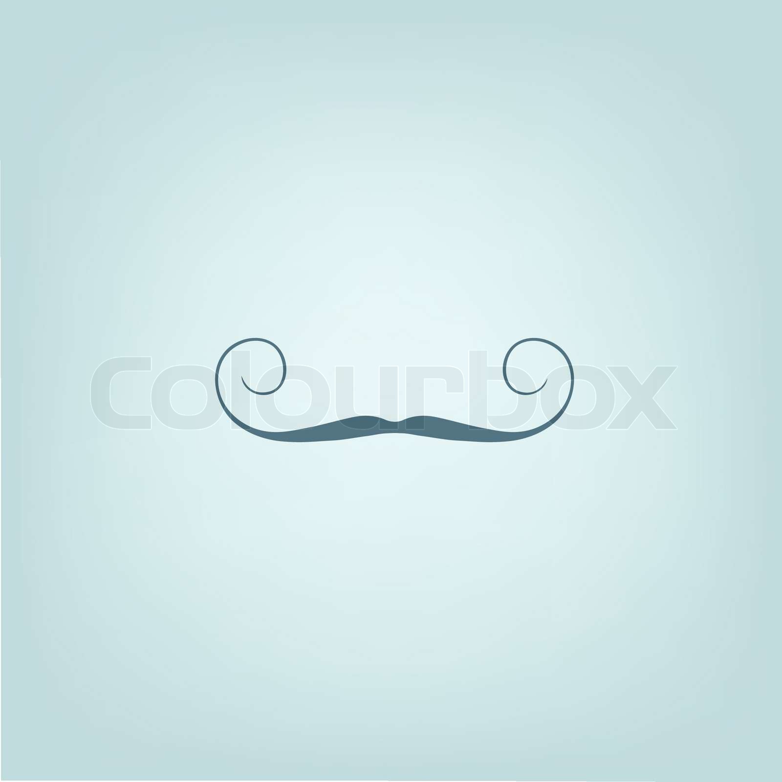 Retro Swirl Backgraund. Spiral Mustache Design. Vector. | Stock vector ...