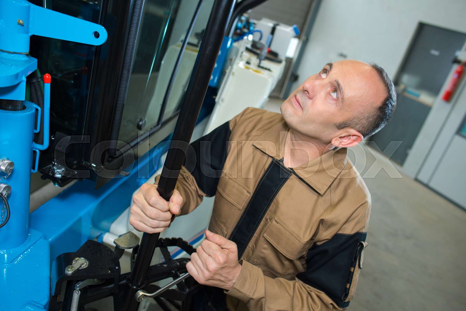 heavy equipment repair | Stock image | Colourbox