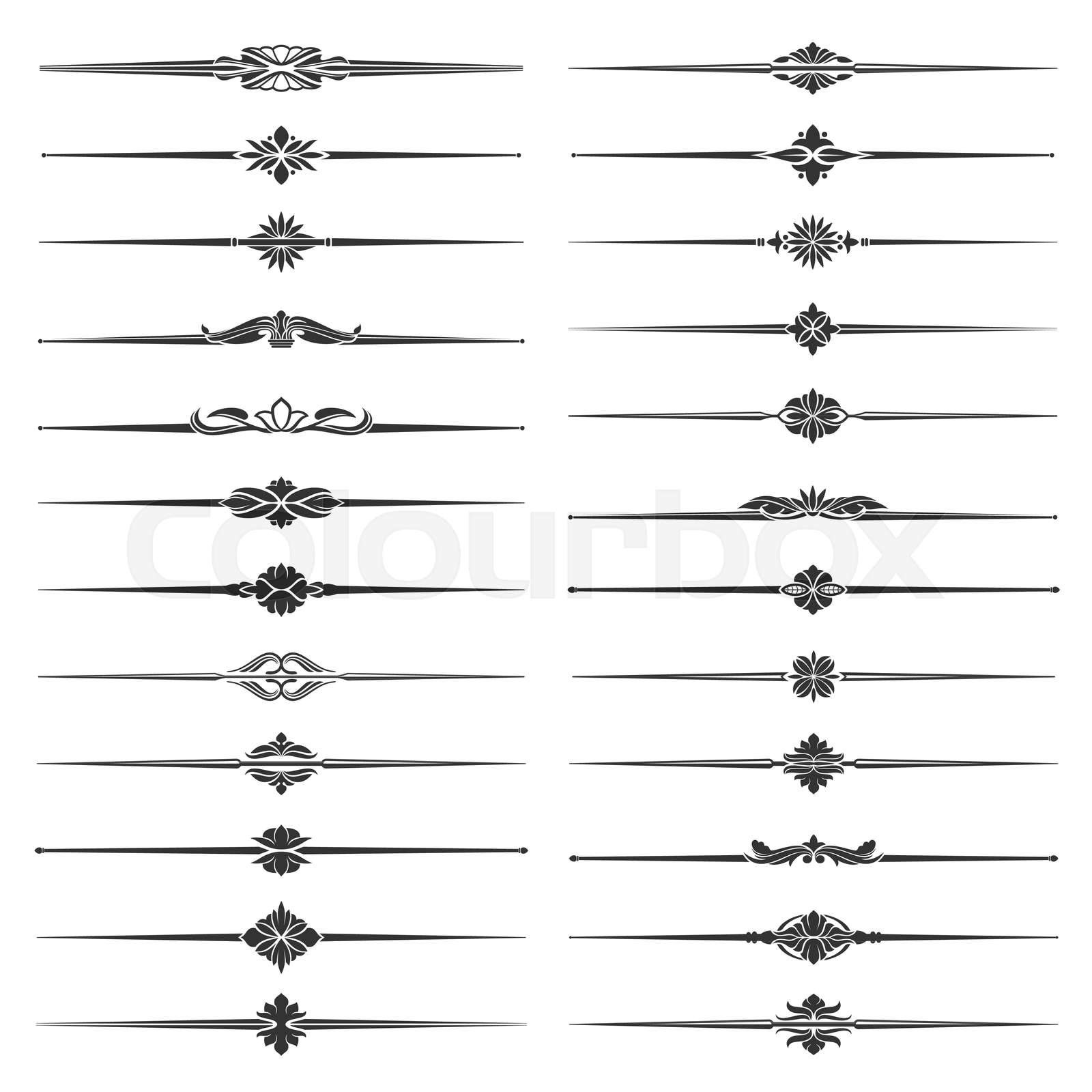 Fancy Line Dividers Color