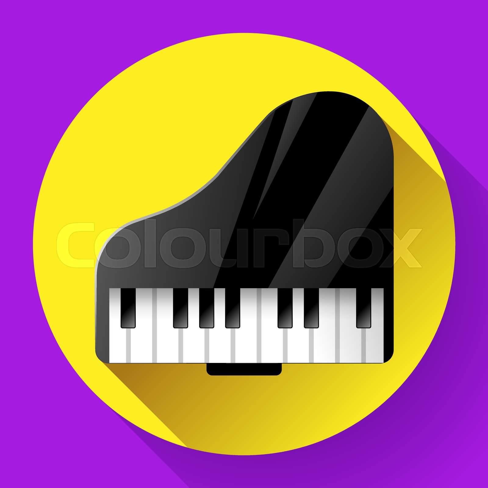 Piano icon - a symbol of classical music. Chamber music concert ...