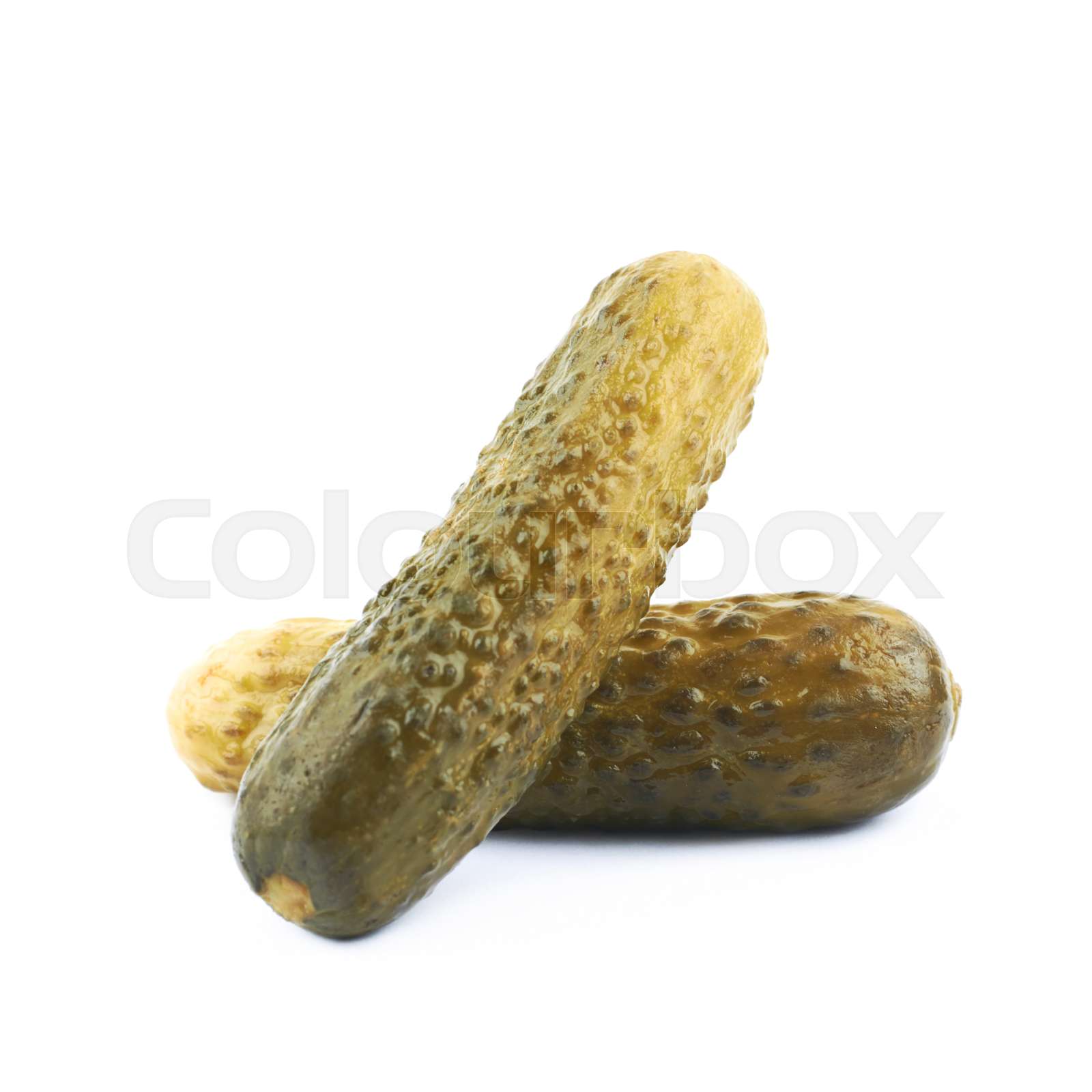 Pile of pickles isolated | Stock image | Colourbox