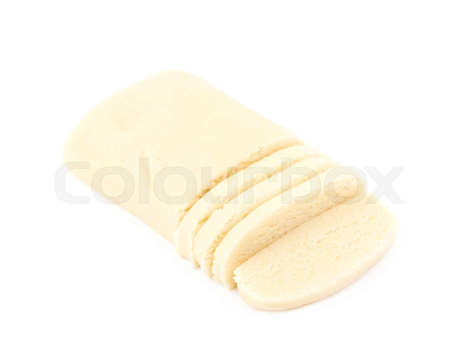 Block of marzipan isolated | Stock image | Colourbox