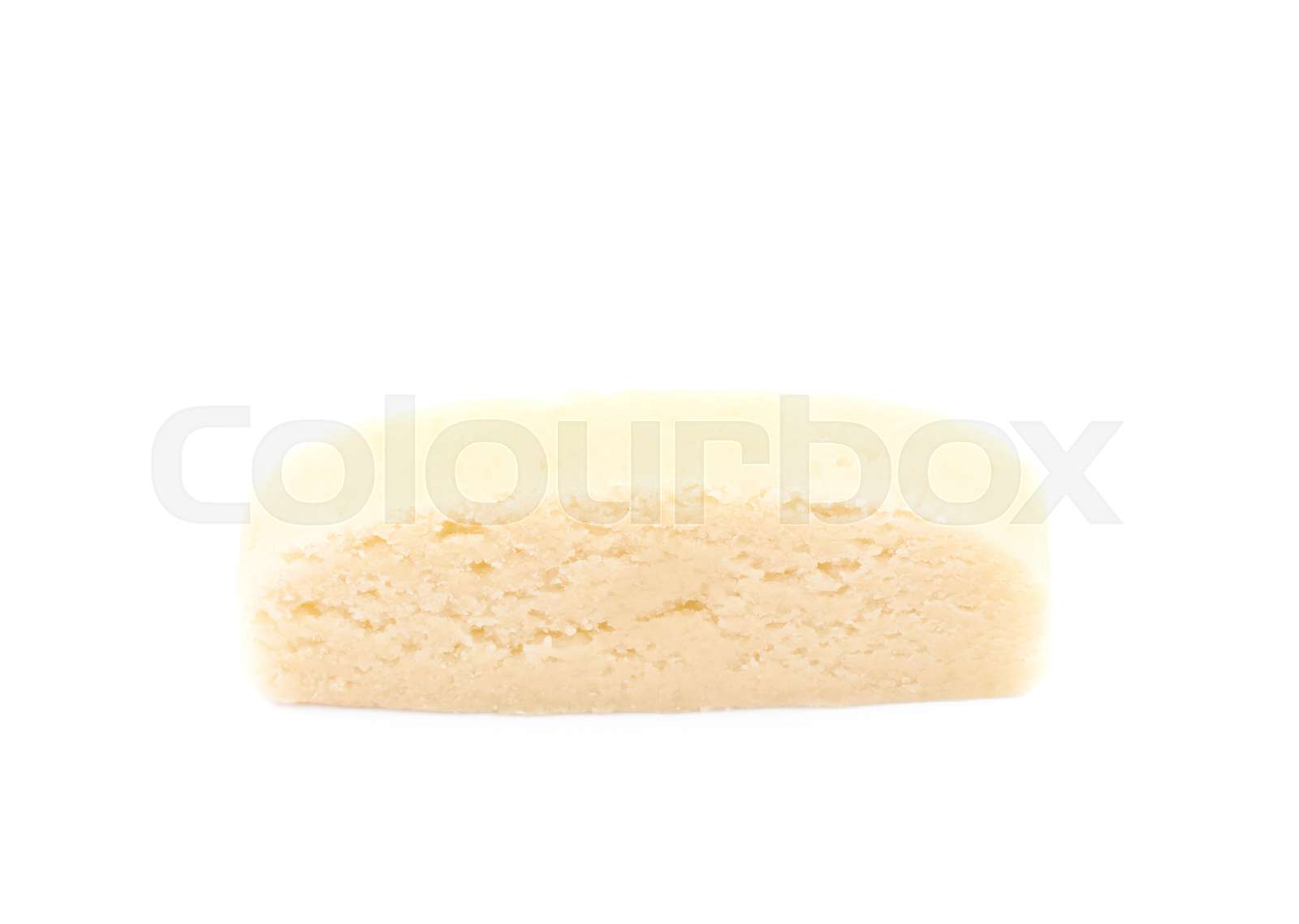 Block of marzipan isolated | Stock image | Colourbox