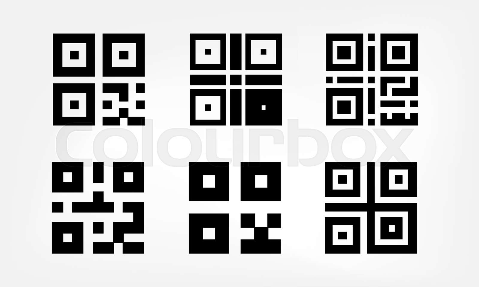 icono, qr, código | Vector de archivo | Colourbox