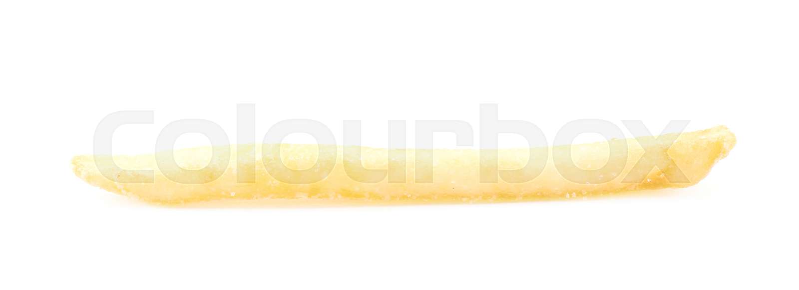 Single french fry isolated | Stock image | Colourbox