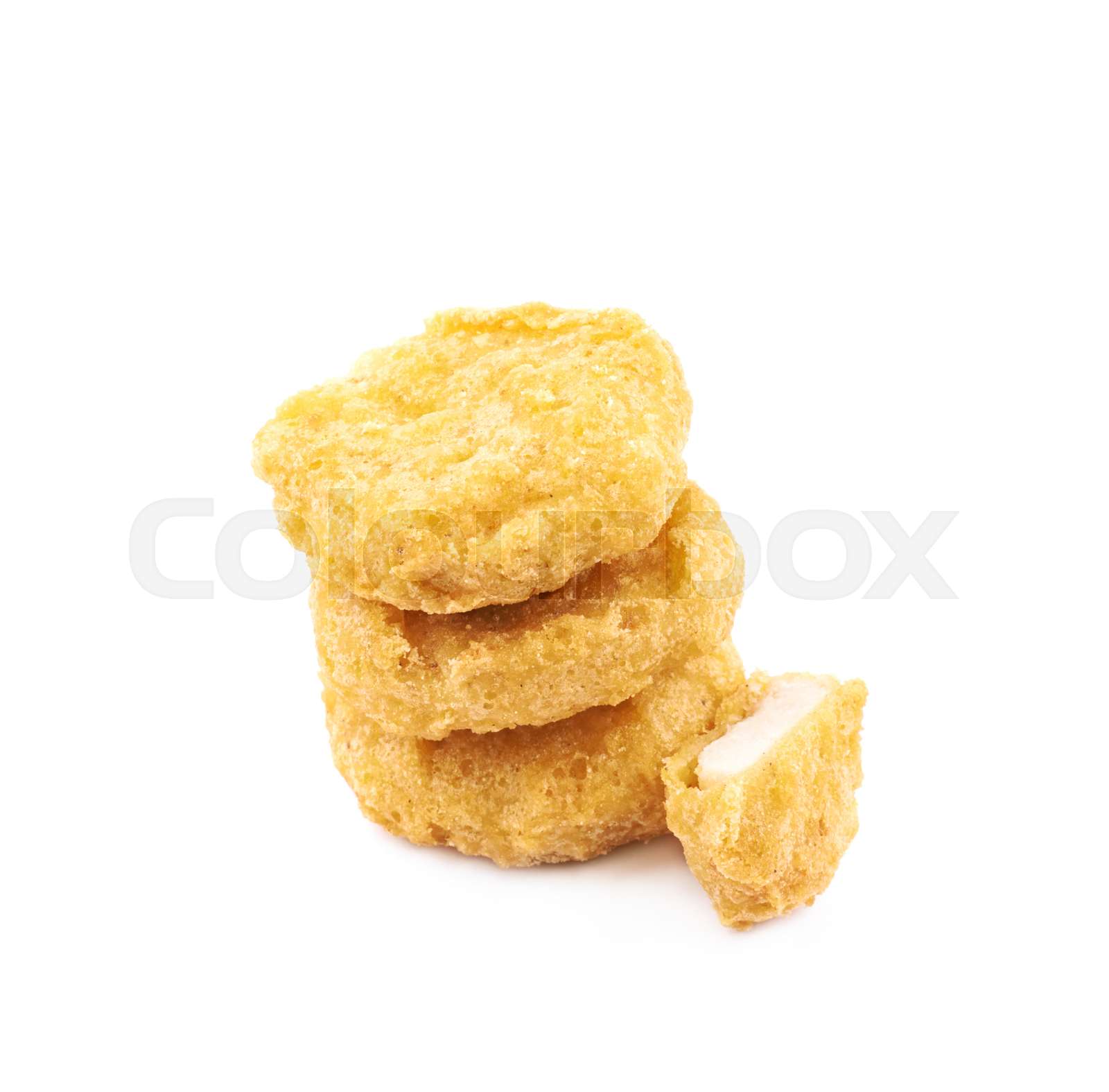 Chicken nugget composition isolated | Stock image | Colourbox