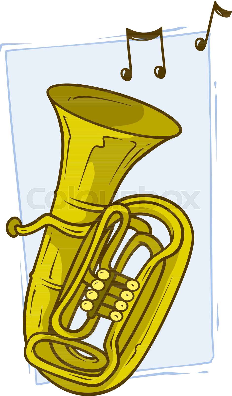 Marching Baritone Cartoon