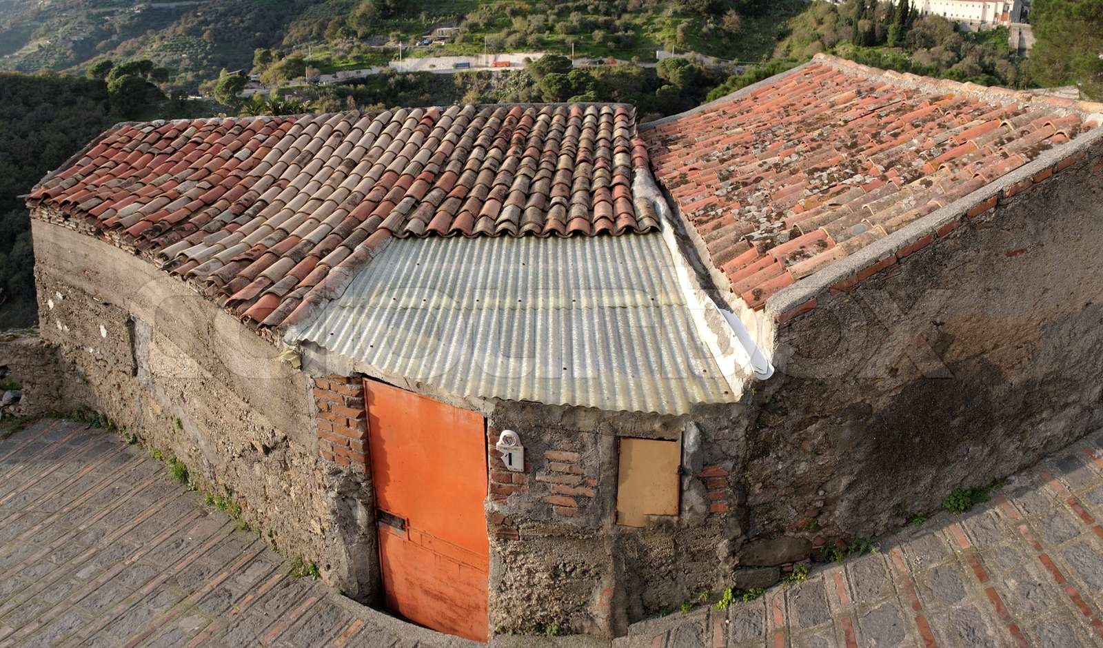 Old poor house in Savoca village of in Sicily, Italy | Stock image ...