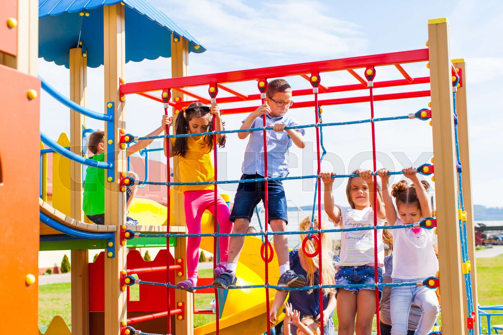Kids demonstrate their agility | Stock image | Colourbox