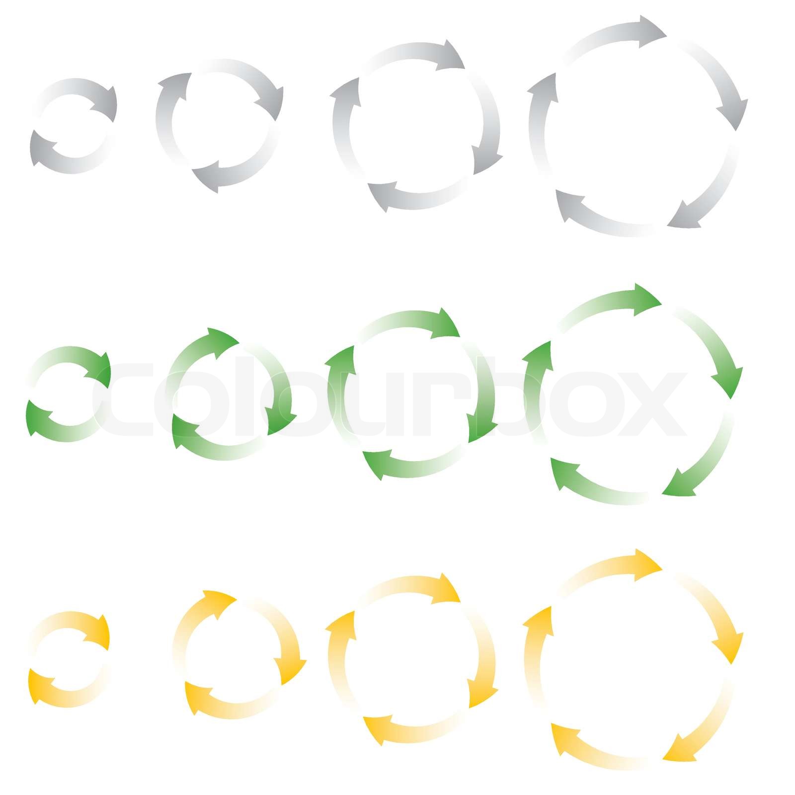 set of process icons vector illustration | Stock vector | Colourbox