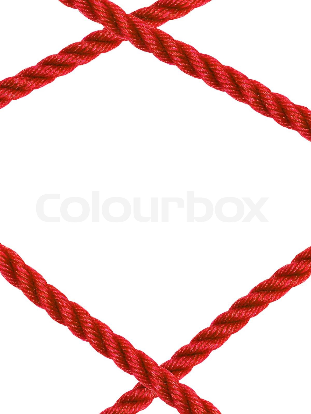 Pieces of rope isolated against a white background | Stock image ...