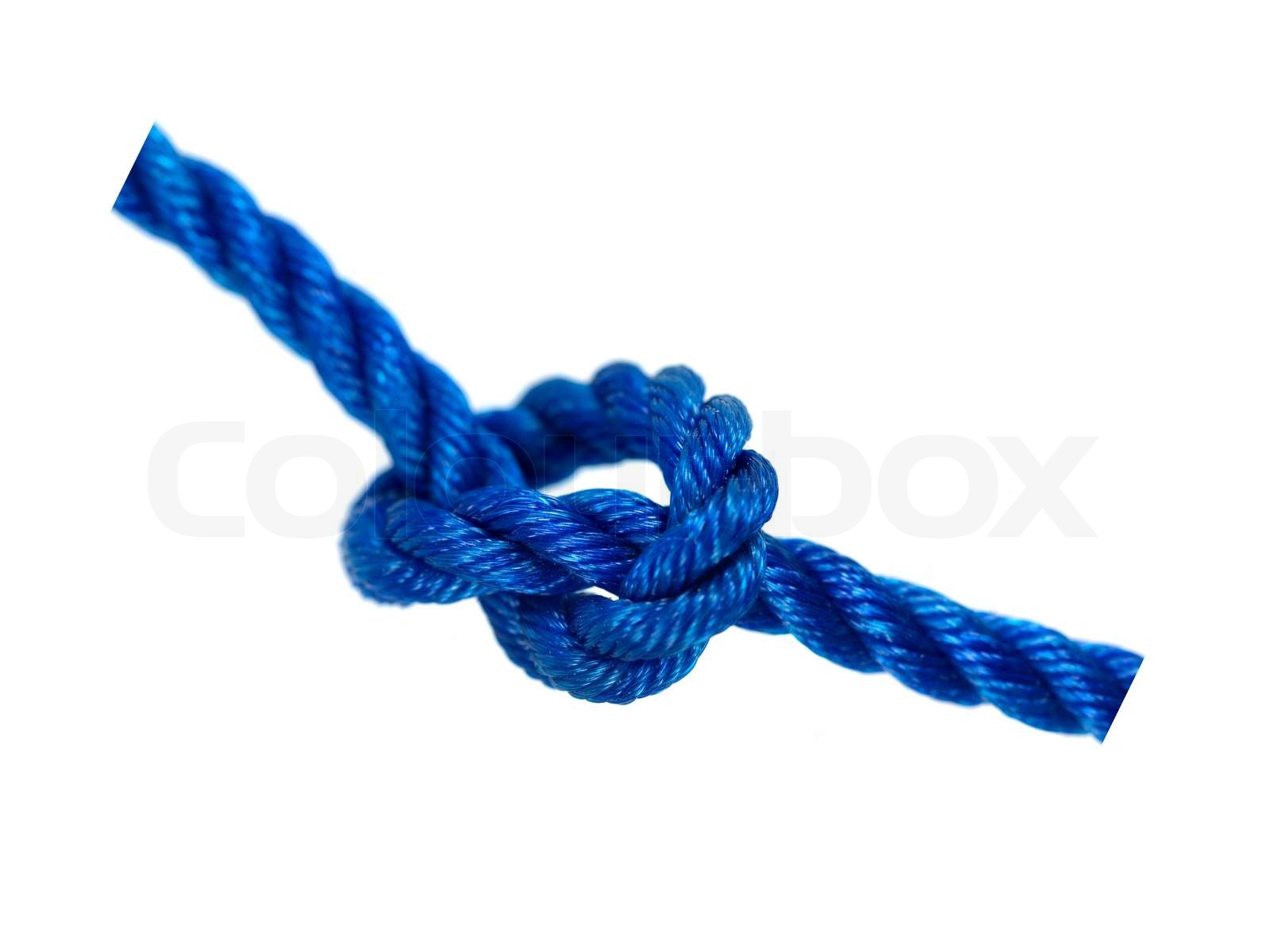 Pieces of Seil vor einem weißen Hintergrund isoliert | Stock Bild ...