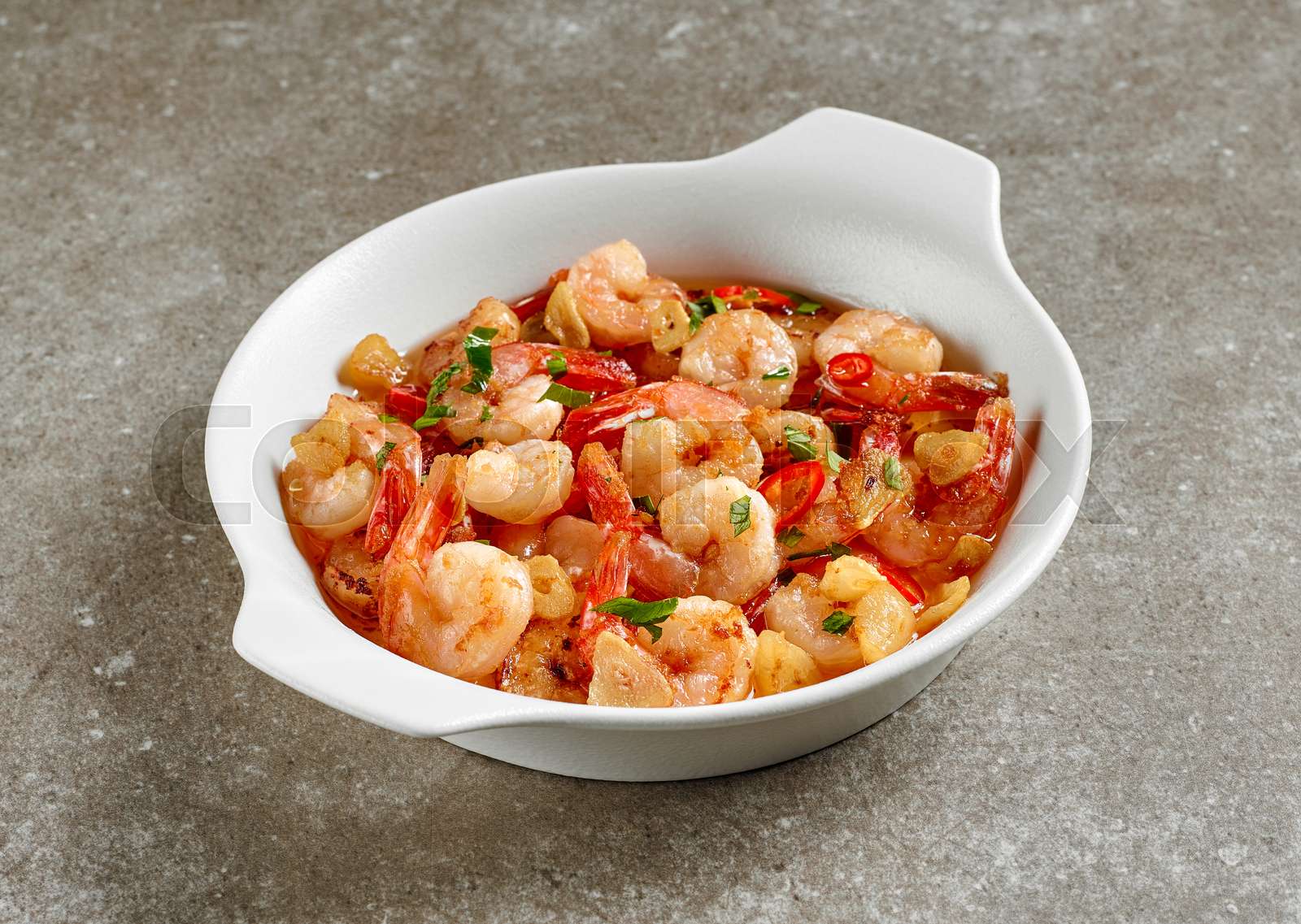 spicy garlic prawns | Stock image | Colourbox