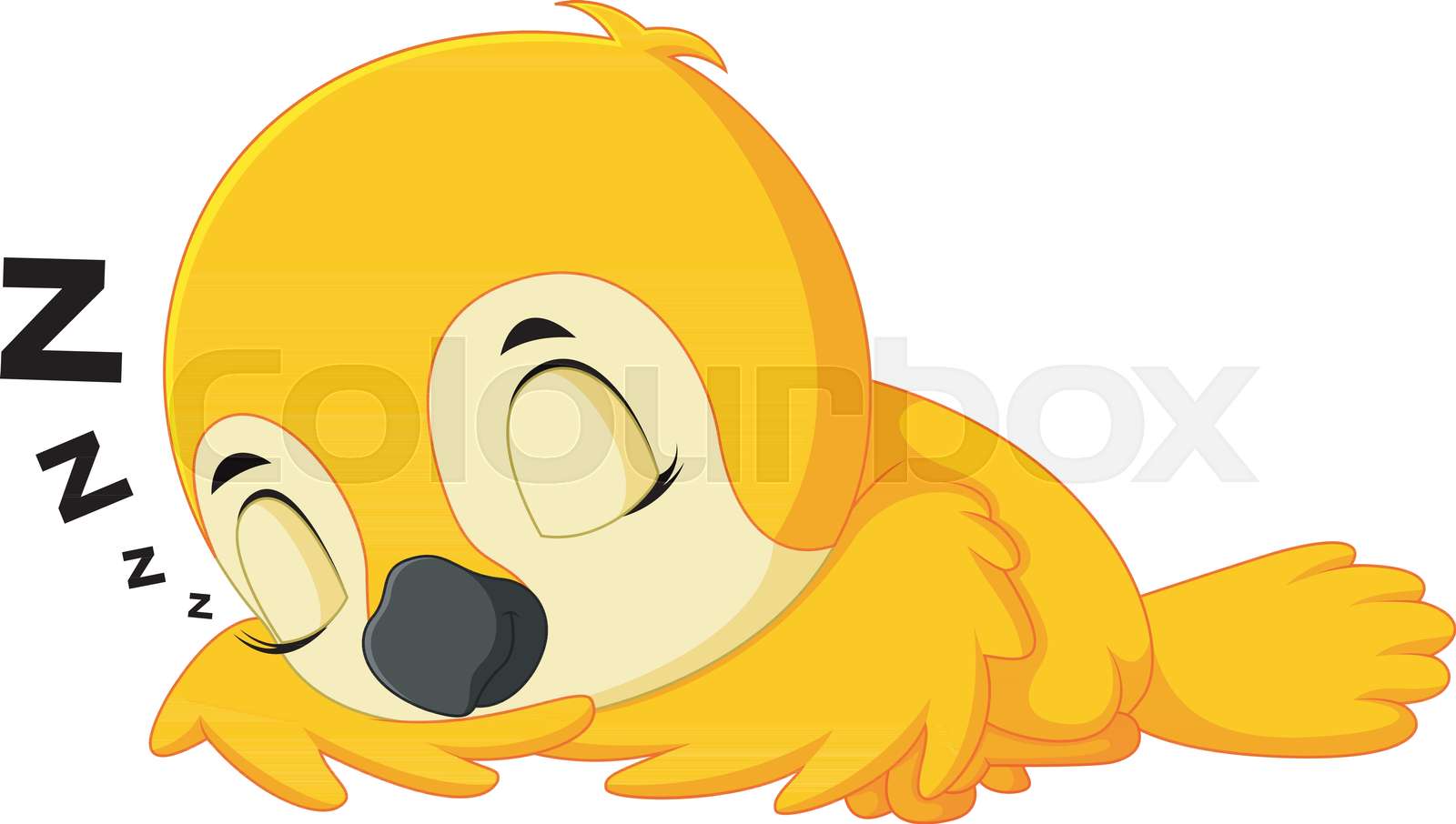 Cute bird cartoon | Stock vector | Colourbox