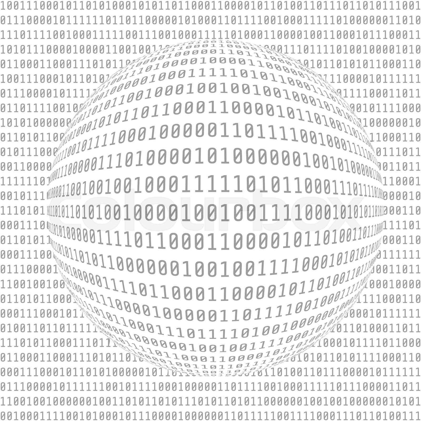 Binary Computer Code Digital Data Abstract Matrix Background Hacker Concept Vector