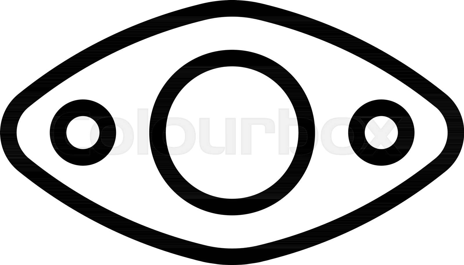 Outline beautiful gasket vector icon | Stock vector | Colourbox