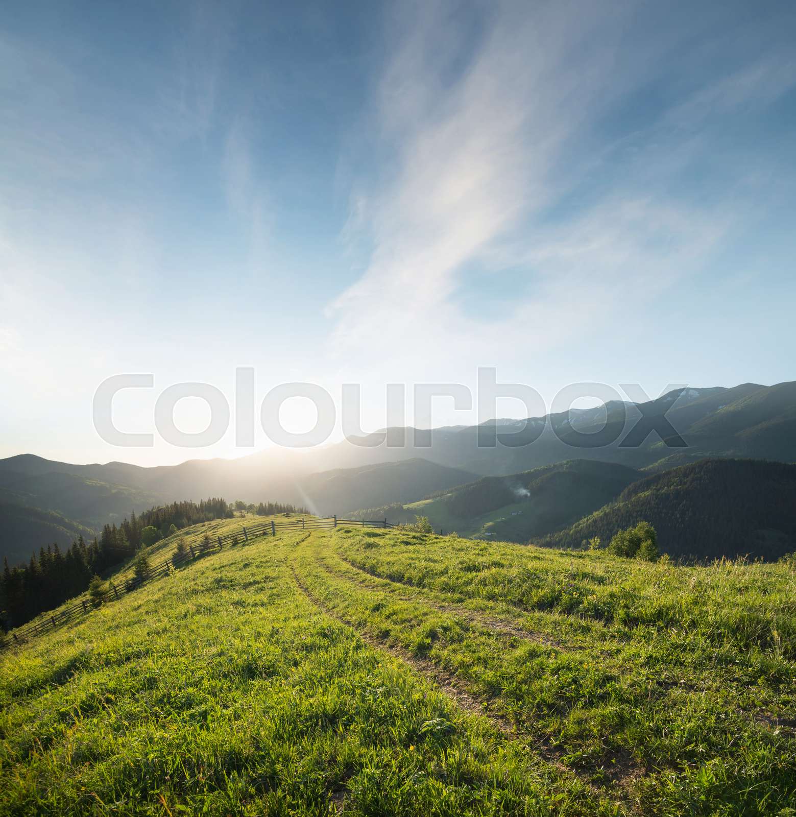 Mountain landscape in the day time. | Stock image | Colourbox