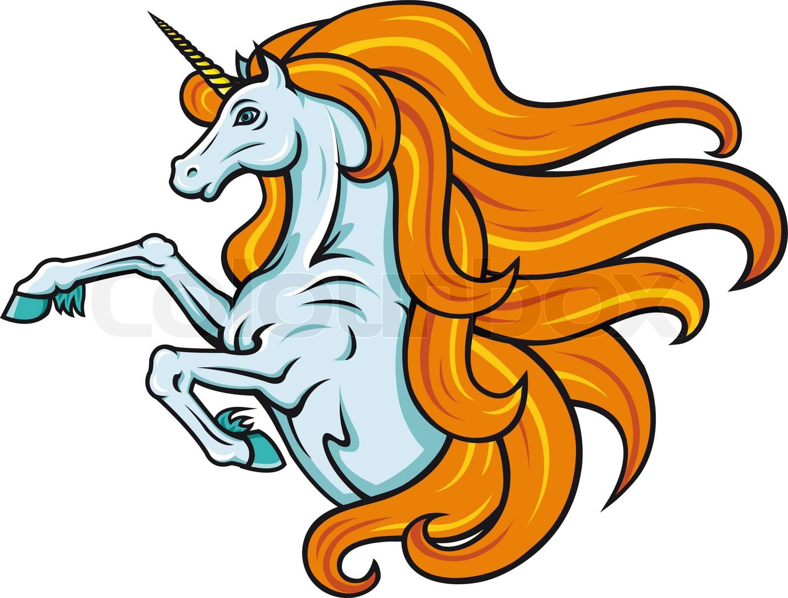 Magic Enhj rning Hest I Tegneserie Stil For Fantasy Design Stock magic-enhj-rning-hest-i-tegneserie-stil-for-fantasy-design-stock