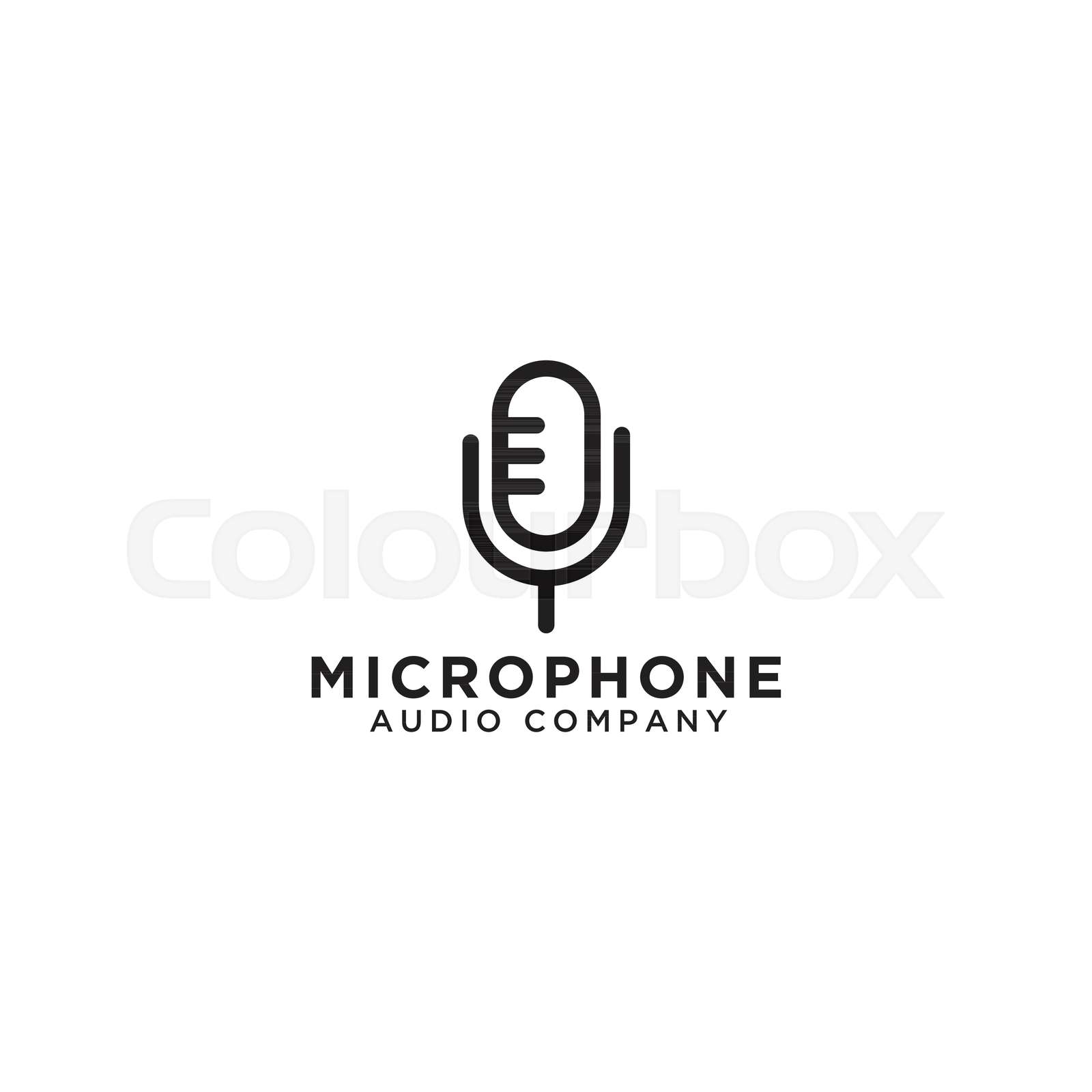 Microphone logo icon template | Stock vector | Colourbox