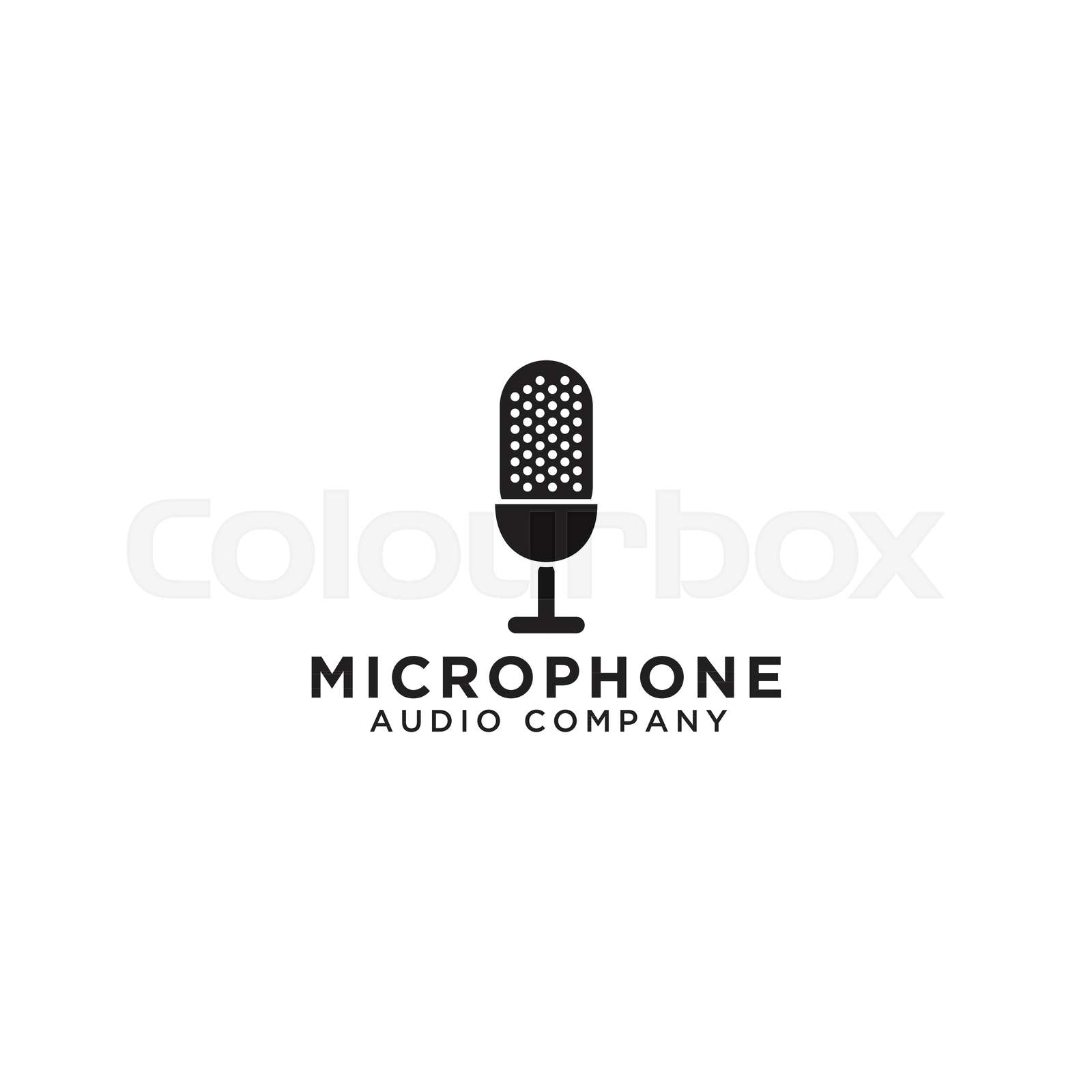 Microphone logo icon template | Stock vector | Colourbox