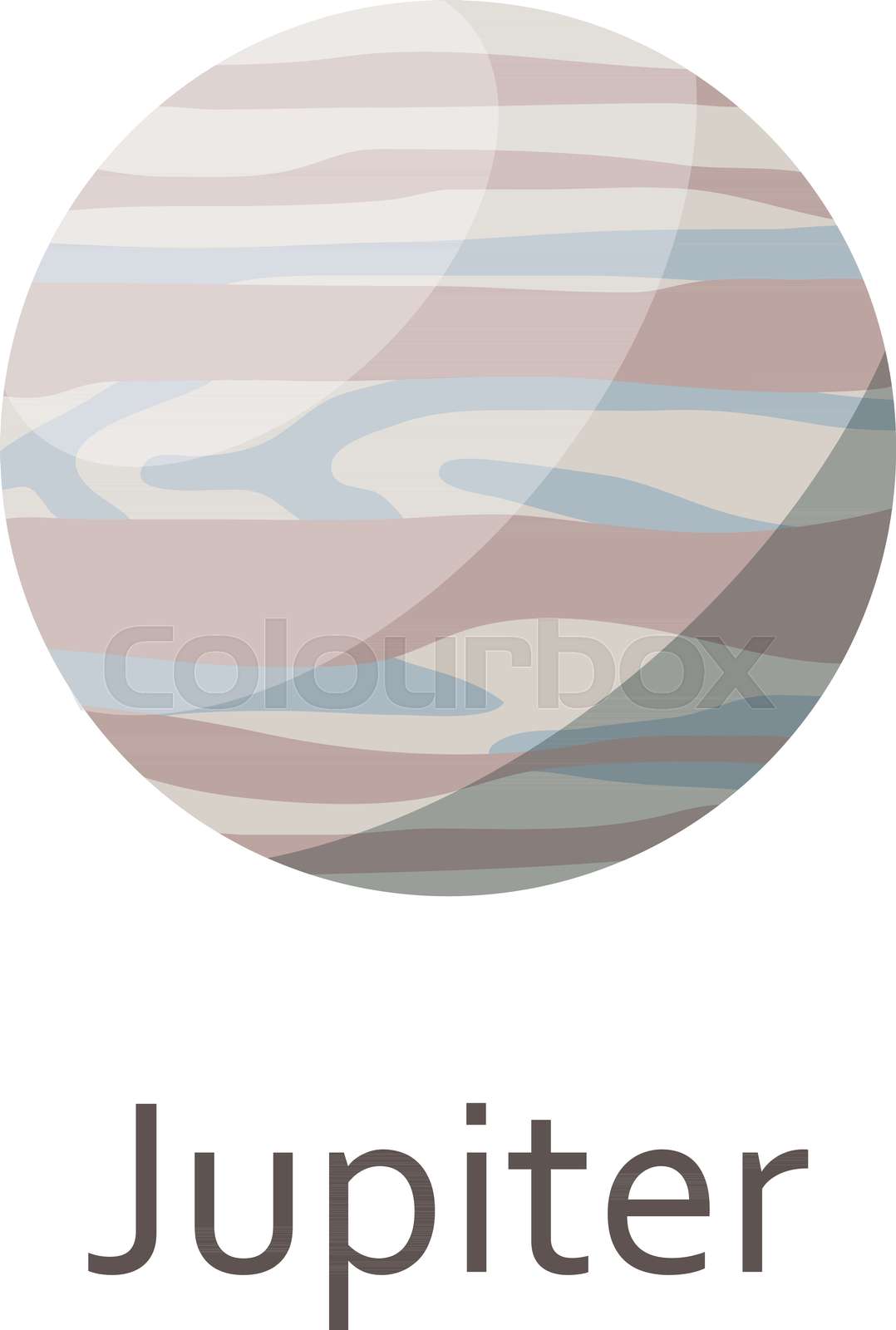 Planet icon in cartoon style | Stock vector | Colourbox