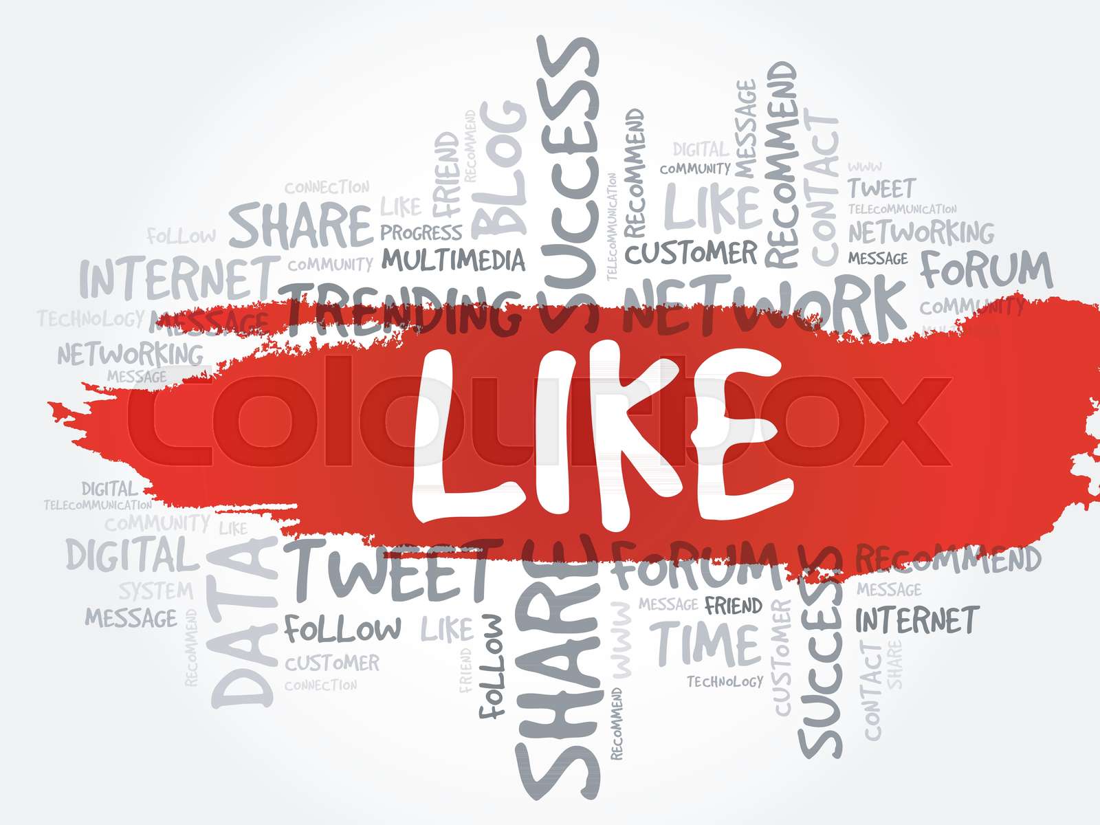 Like Word Cloud Stock Vector Colourbox like-word-cloud-stock-vector-colourbox