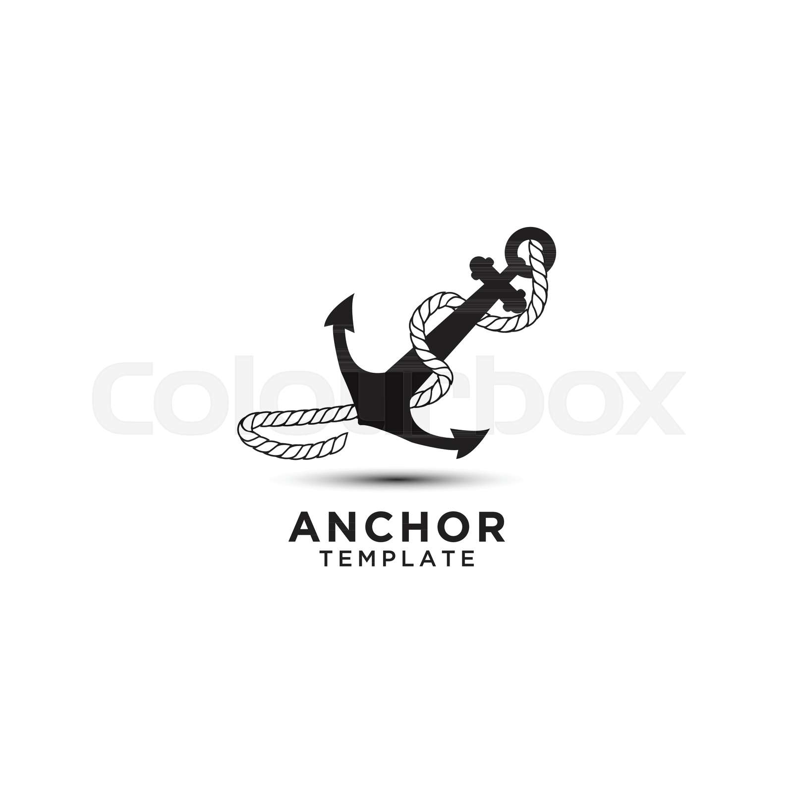 Anchor logo design template | Stock vector | Colourbox