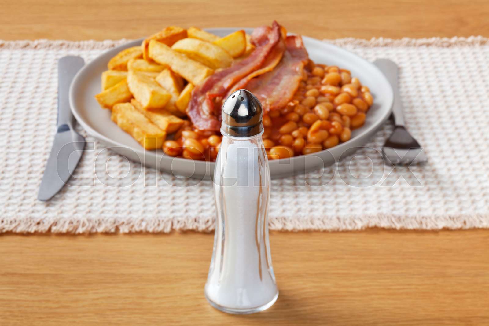 Salt and Fried Food | Stock image | Colourbox