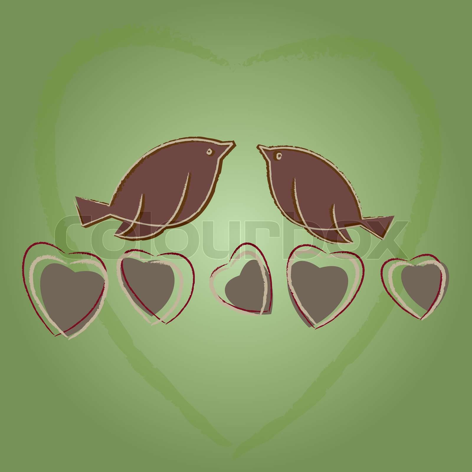 two birds | Stock vector | Colourbox