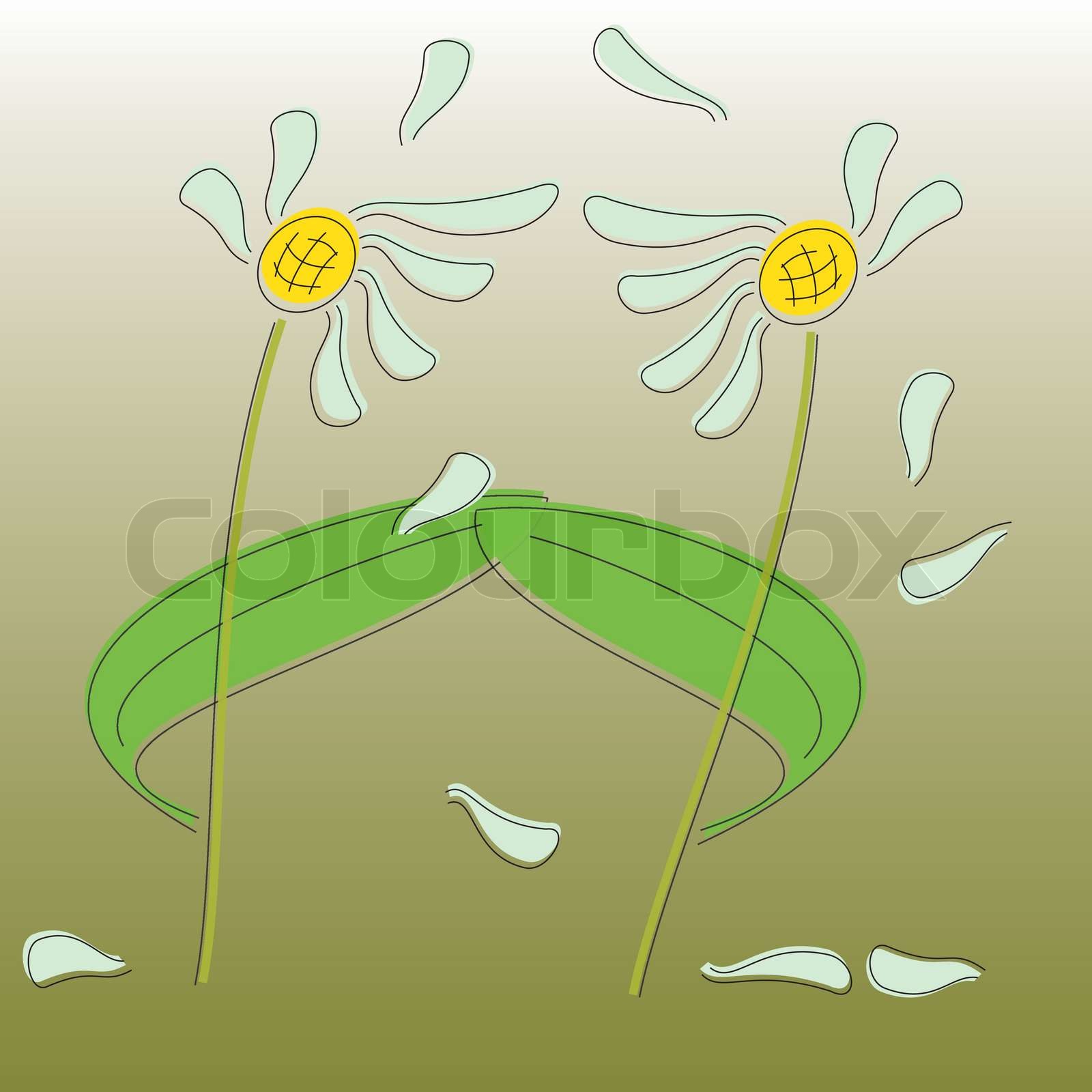 two flowers | Stock vector | Colourbox