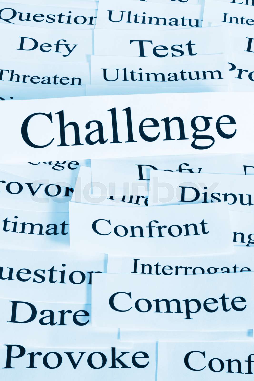 Challenge Concept and Words | Stock image | Colourbox