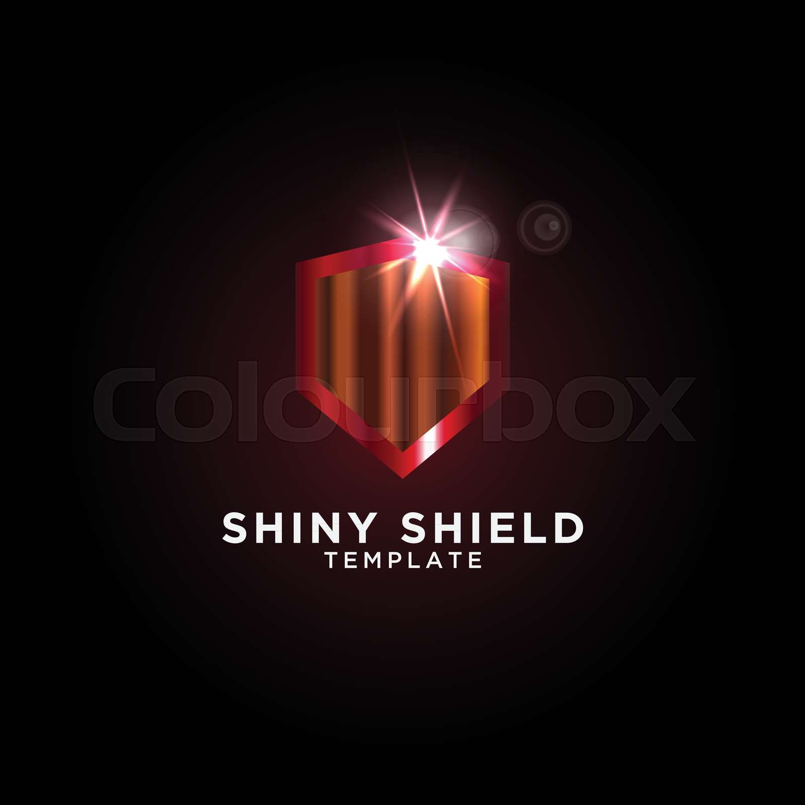Luxury shield graphic design template | Stock vector | Colourbox