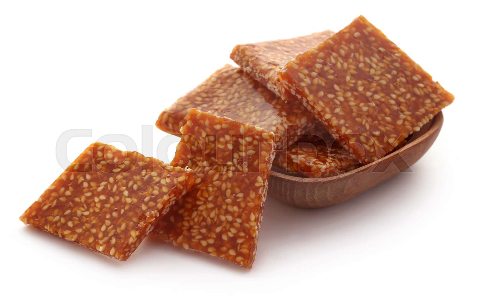 Sesame caramel candy | Stock image | Colourbox