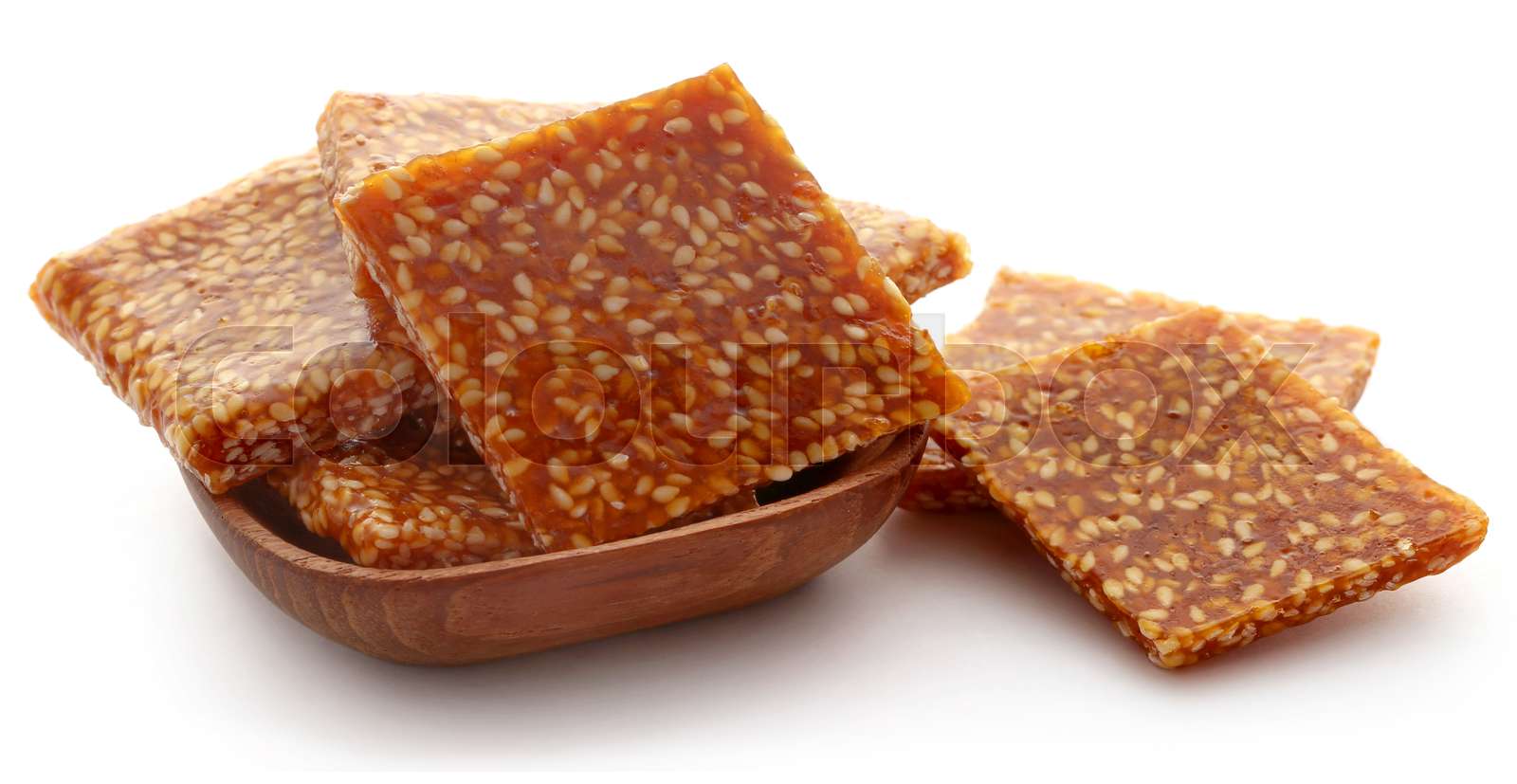 Sesame caramel candy | Stock image | Colourbox