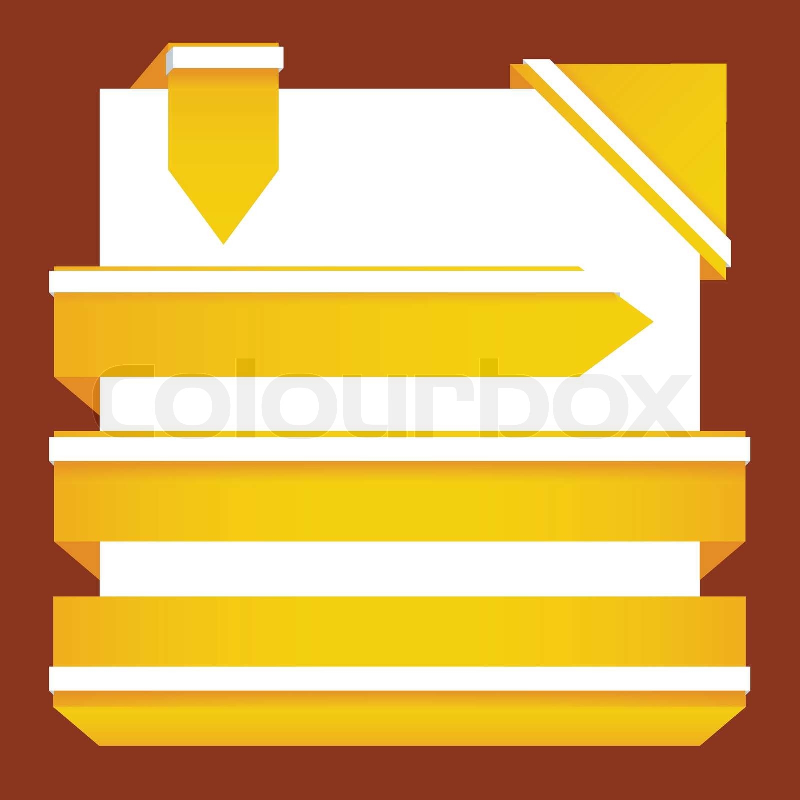yellow tags | Stock vector | Colourbox