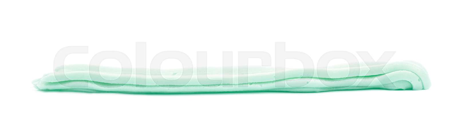 Line of frosting cream isolated | Stock image | Colourbox