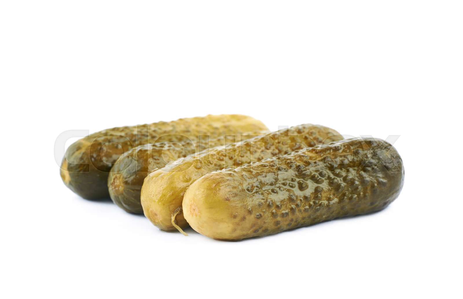 Pile of pickles isolated | Stock image | Colourbox