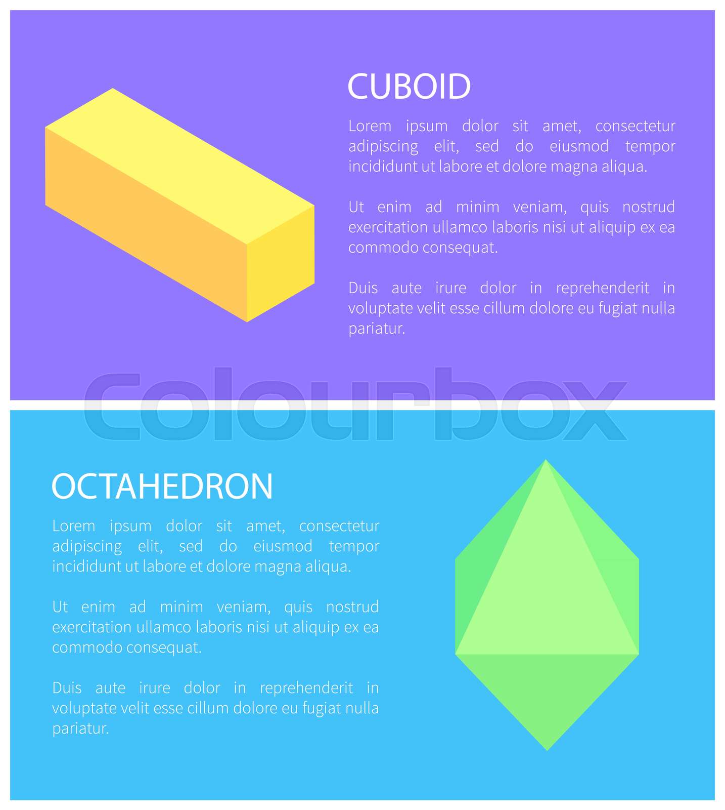 quader, prisma, konstruktion | Stock-Vektor | Colourbox