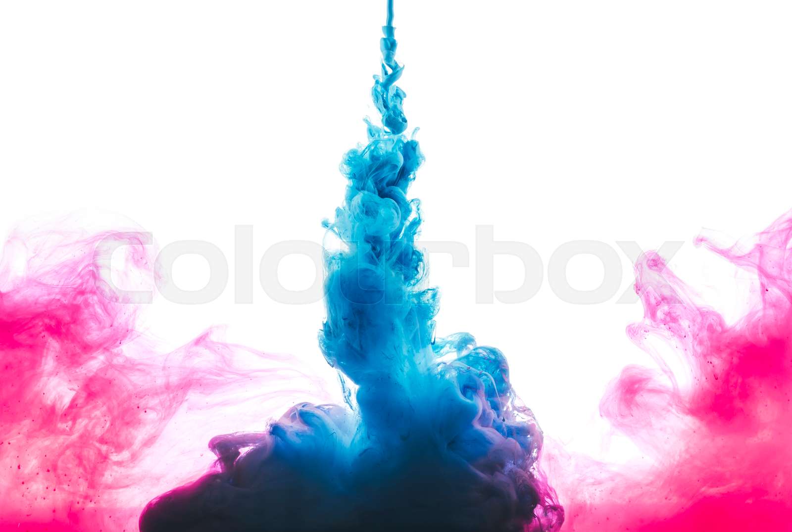 pink and blue paint splashes | Stock image | Colourbox