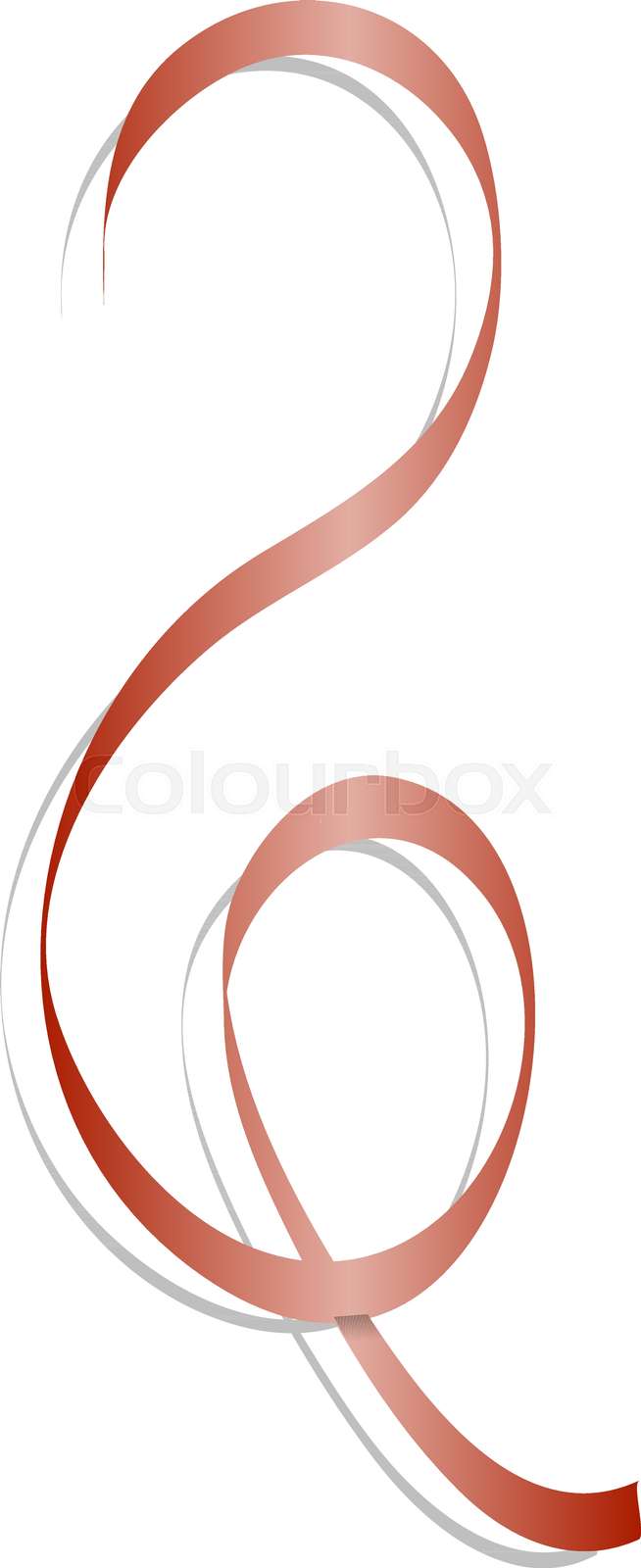 rot, kringel, band | Stock-Vektor | Colourbox