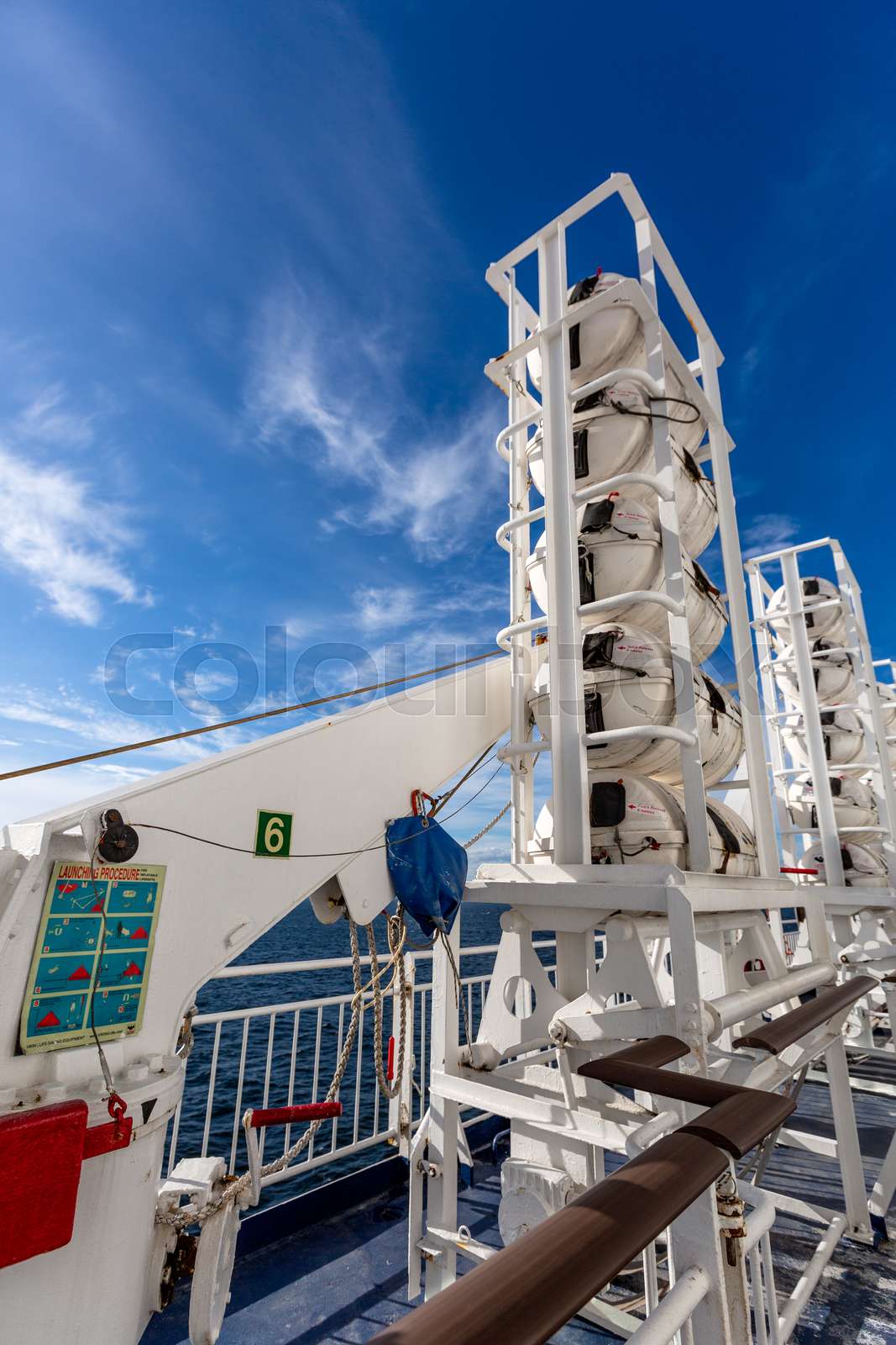 Details of ferry boat deck | Stock image | Colourbox