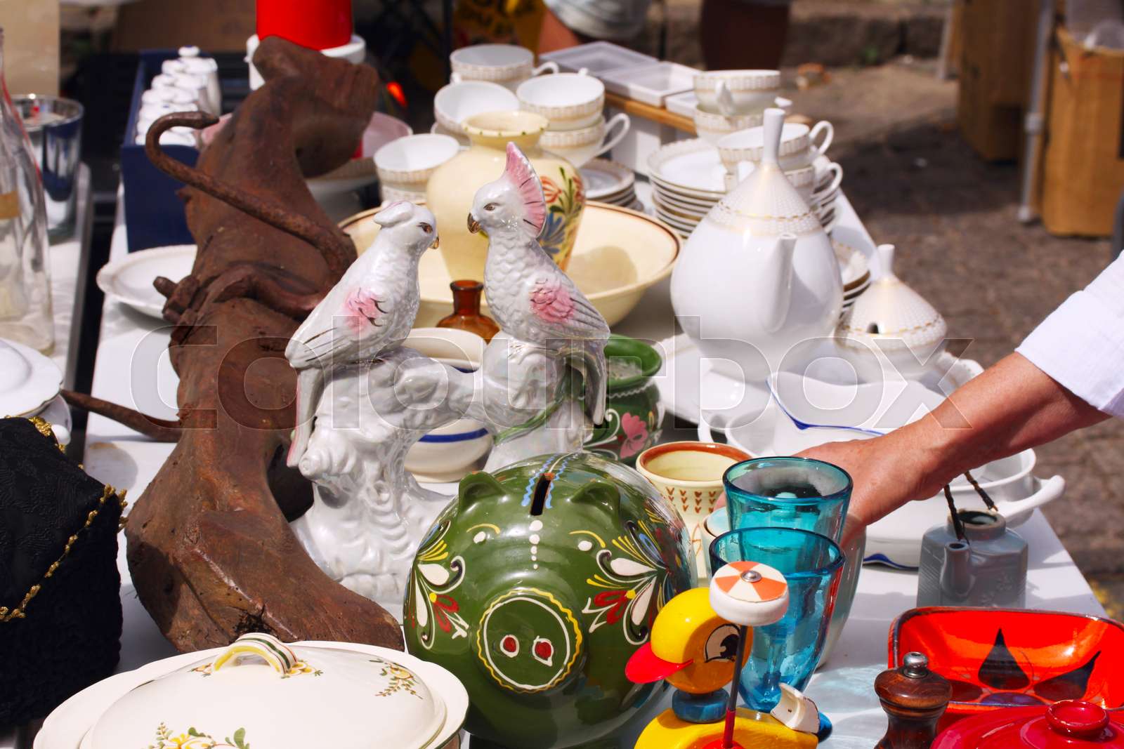 Loppemarked loppetorv kræmmermarked - Stock fotos fra loppemarked, hvor ...