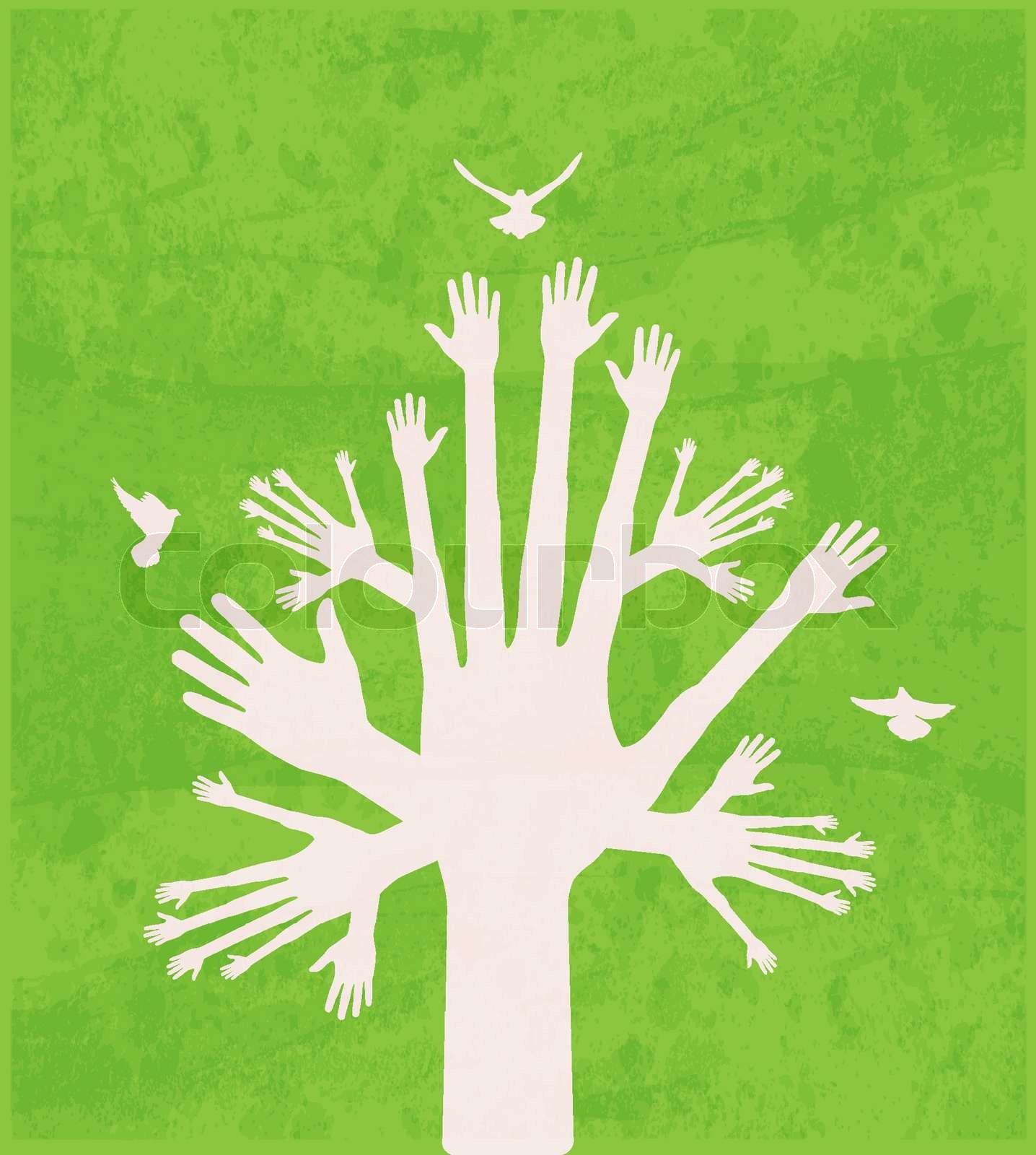 hand tree | Stock vector | Colourbox