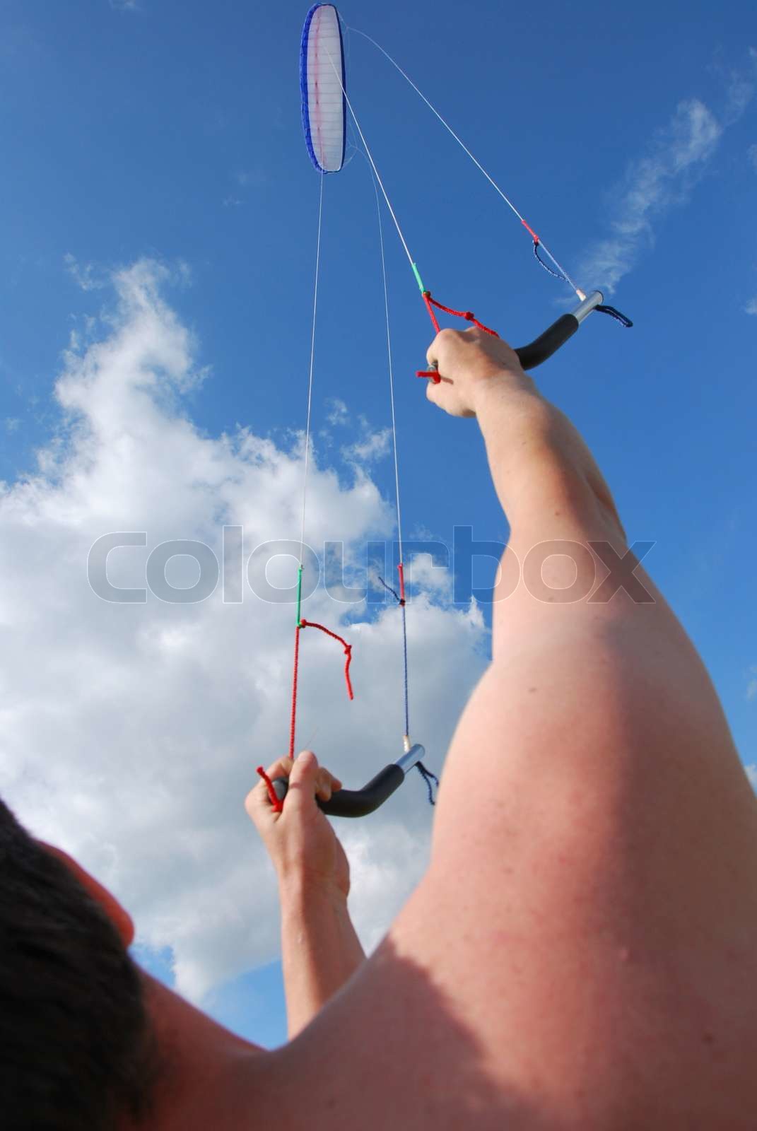 power kiting man in the summer time | Stock image | Colourbox