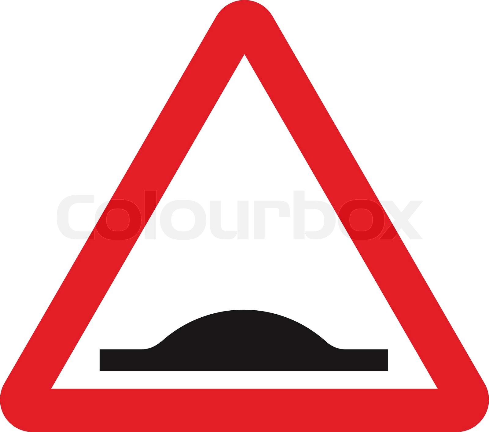Road humps extend sign | Stock vector | Colourbox