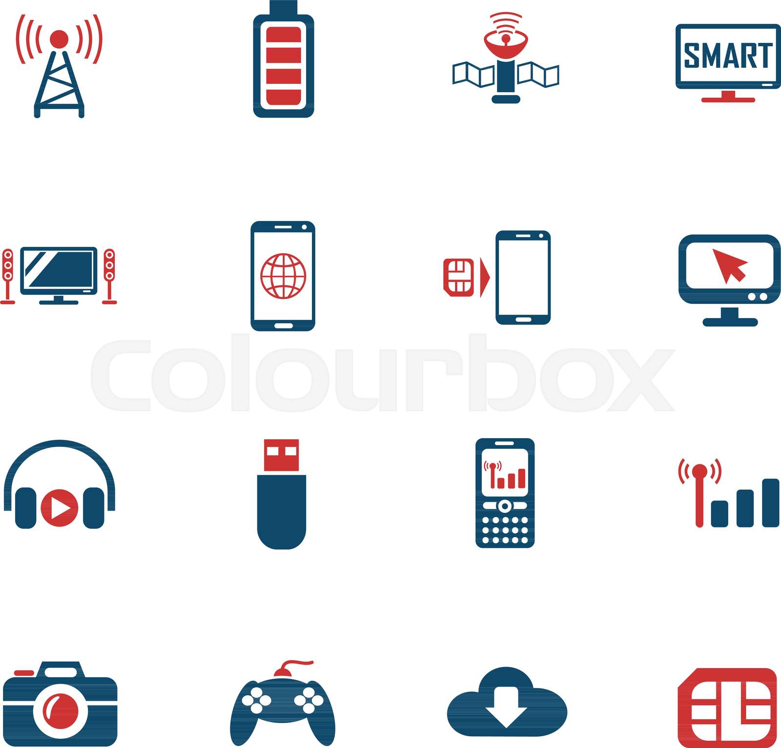 hi tech icon set | Stock vector | Colourbox