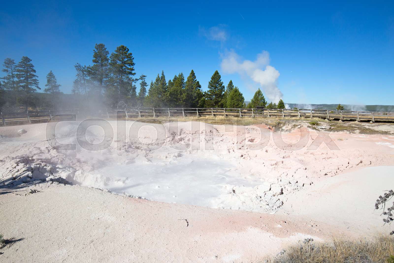 Lower geyser basin | Stock image | Colourbox